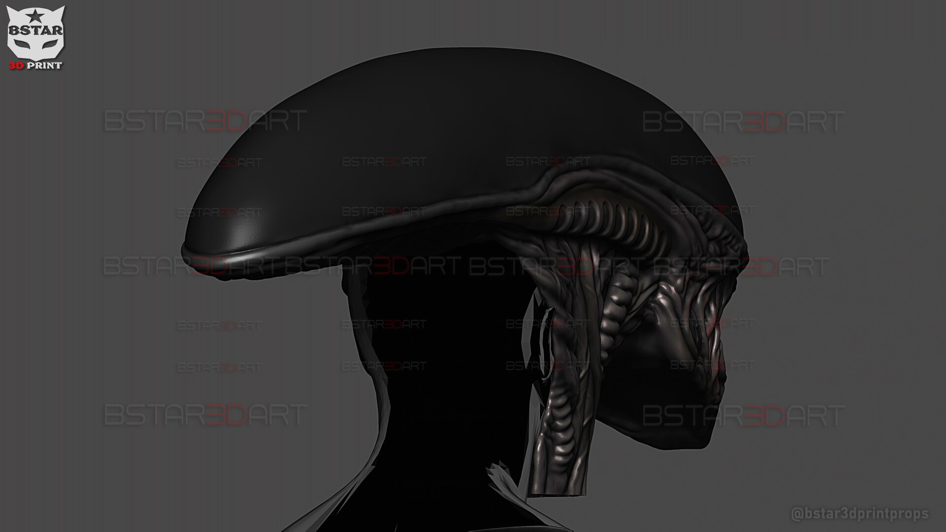 Alien Xenomorph Mask Decor Wearable - 3D Print Model by blackstar90
