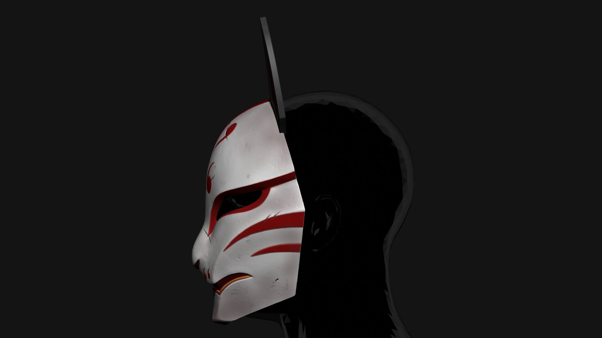 Aragami 2 Kitsune Mask - 3D Model by blackstar90