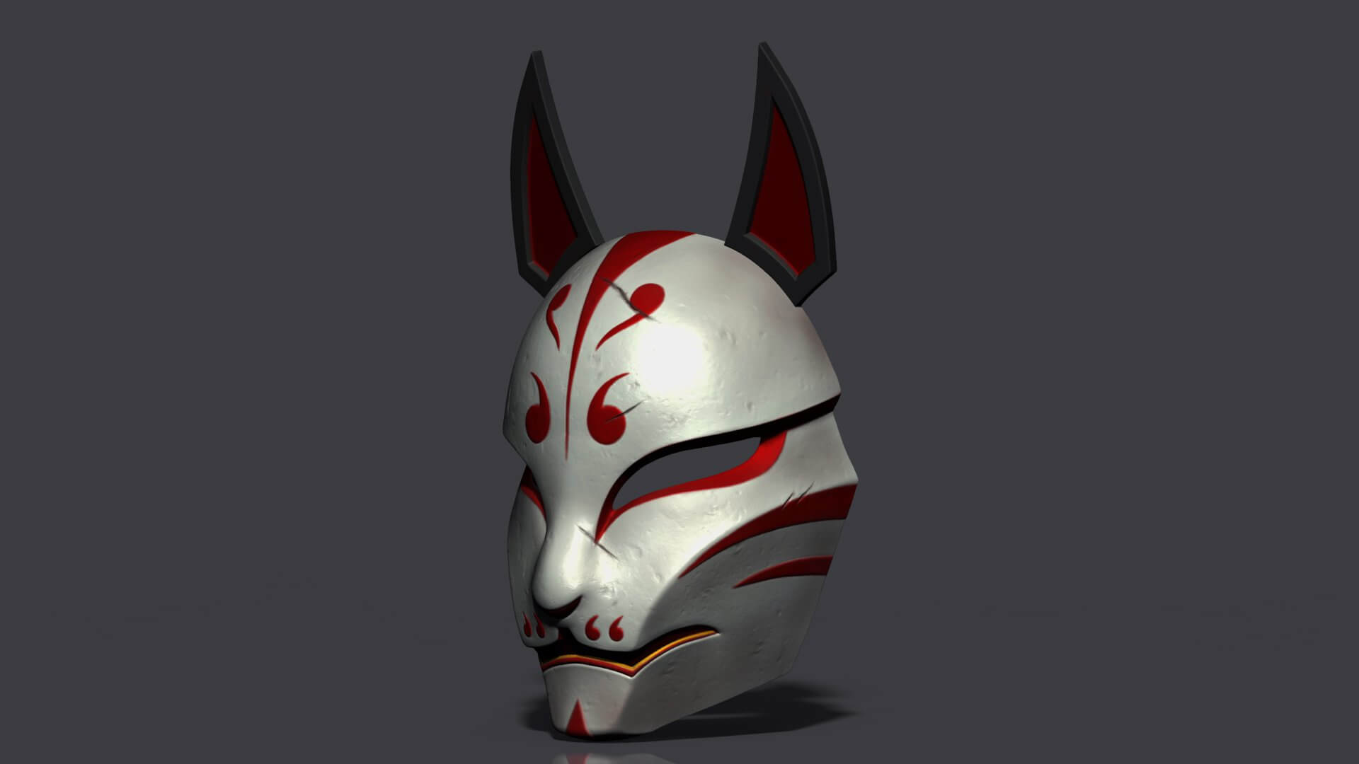 Aragami 2 Kitsune Mask - 3D Model by blackstar90