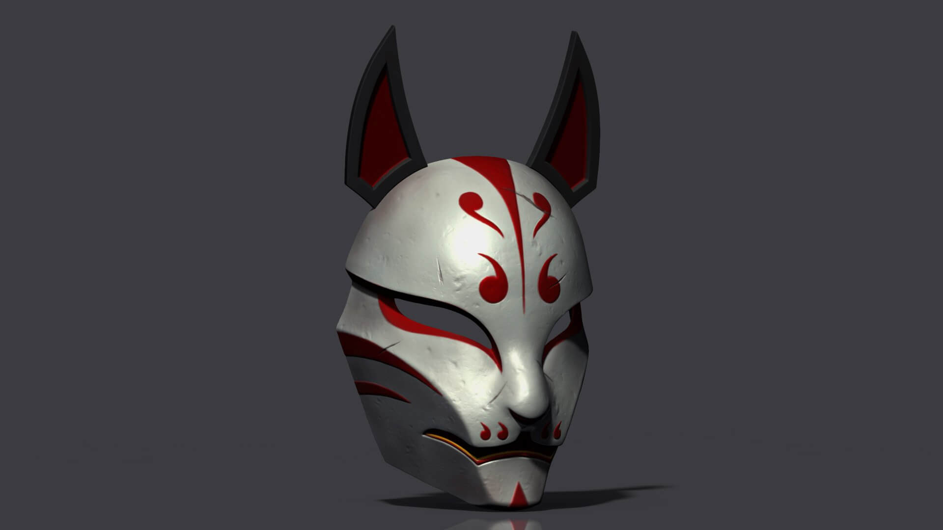 Aragami 2 Kitsune Mask - 3D Model by blackstar90
