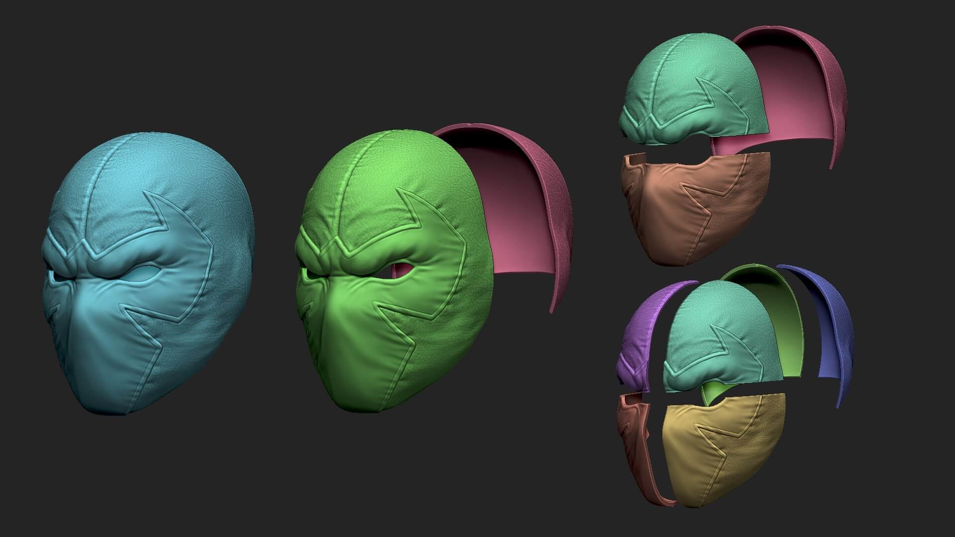 Bane Mask - DC Comics 3D Model by blackstar90