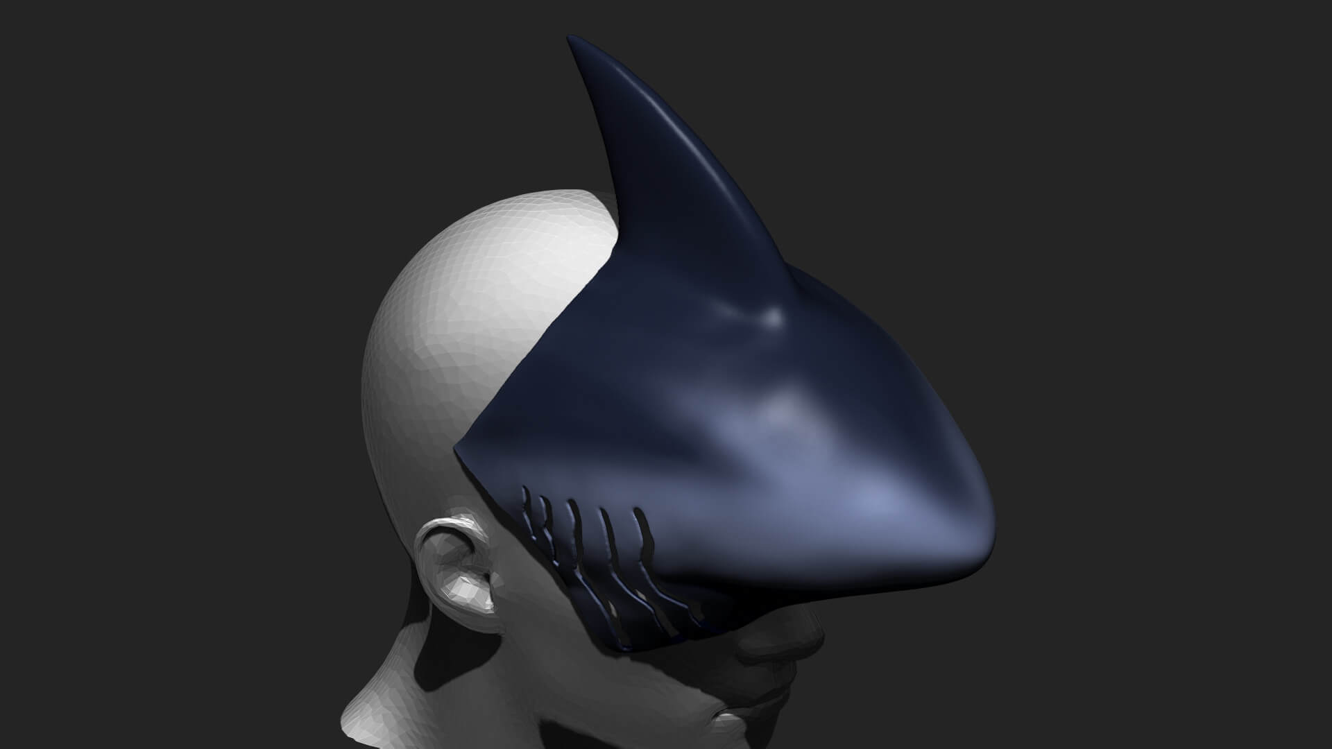 Beam Mask - Chainsaw Man Cosplay 3D Model by blackstar90