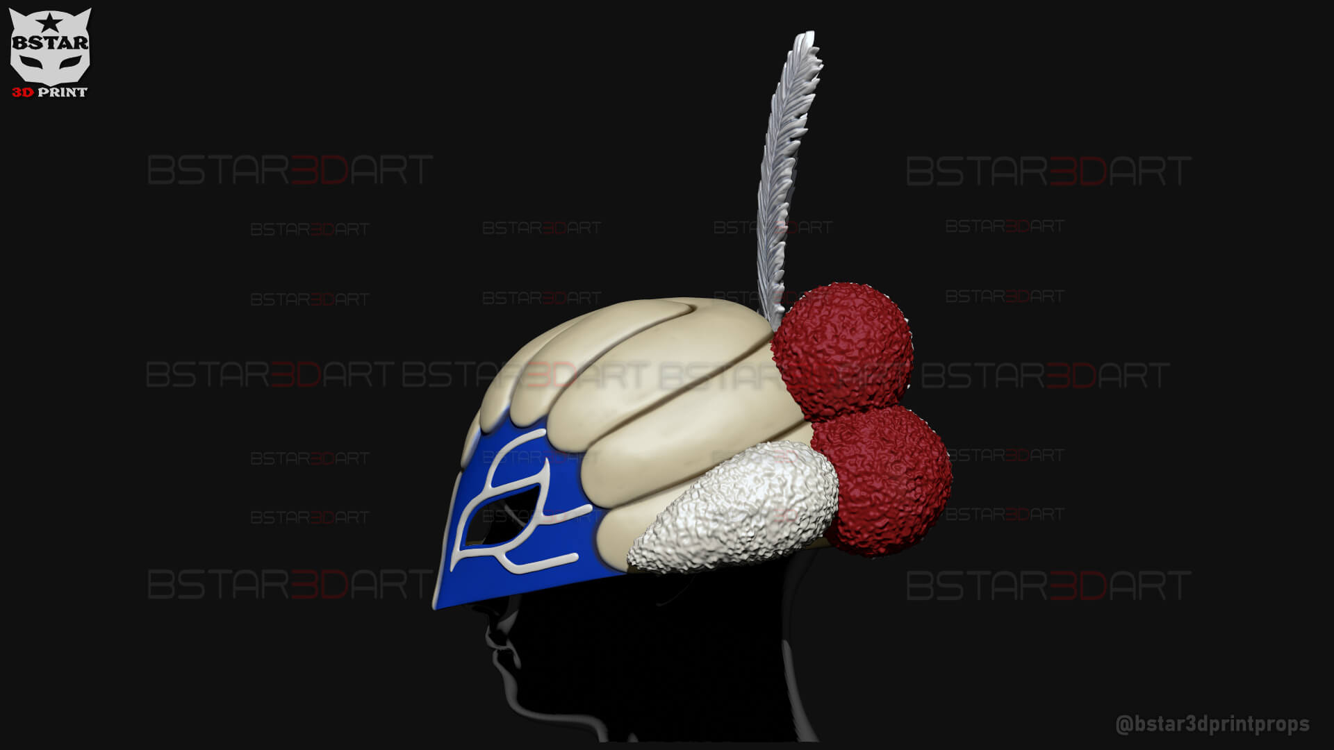 Black Clover William Vengeance Mask - 3D Model by blackstar90