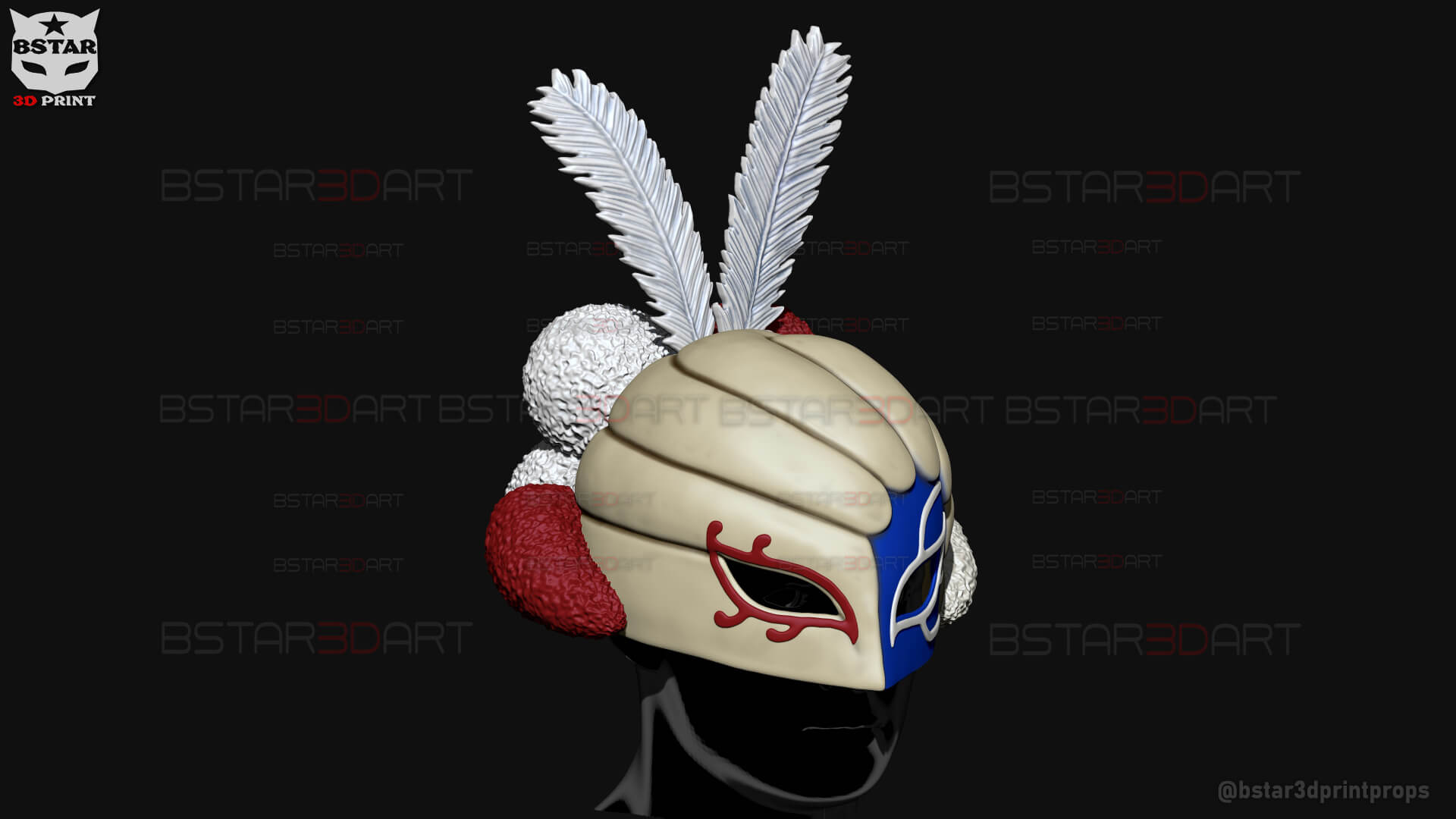 Black Clover William Vengeance Mask - 3D Model by blackstar90
