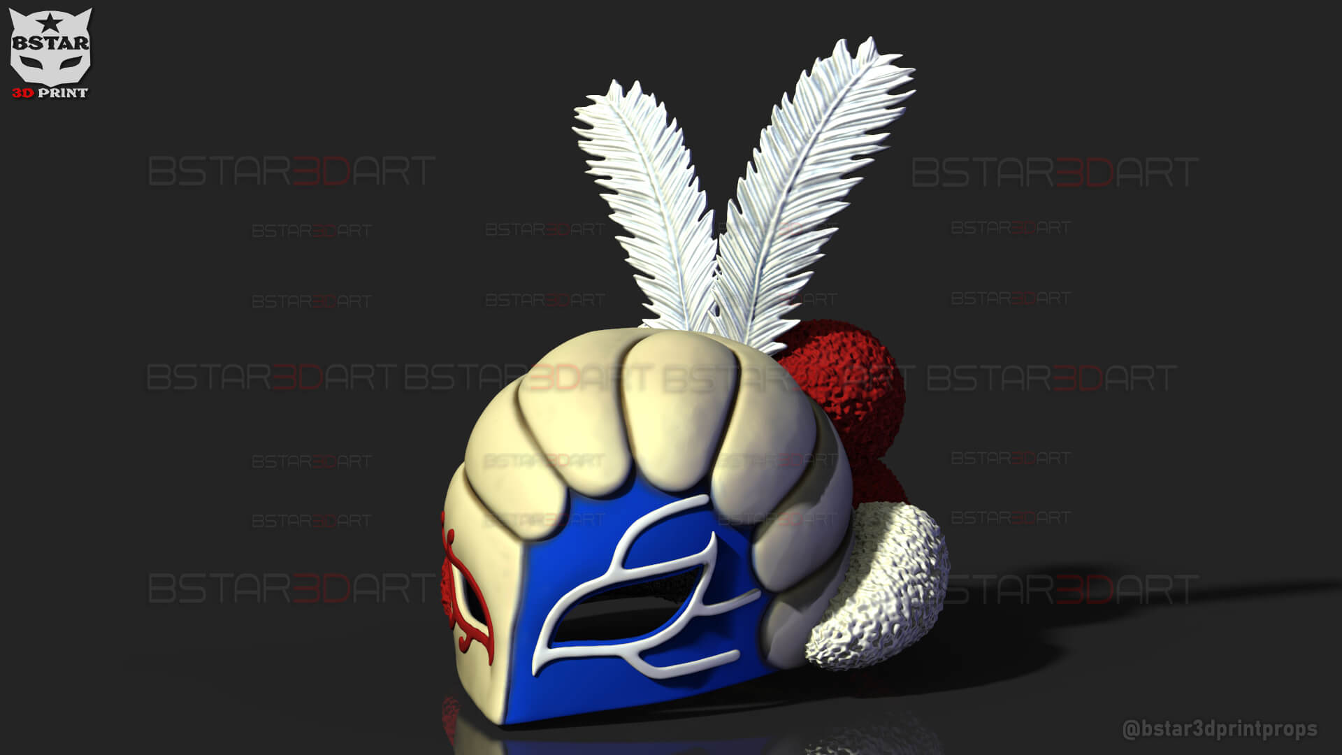 Black Clover William Vengeance Mask - 3D Print Model by blackstar90