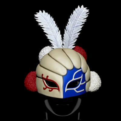 Black Clover William Vengeance Mask - 3D Model by blackstar90