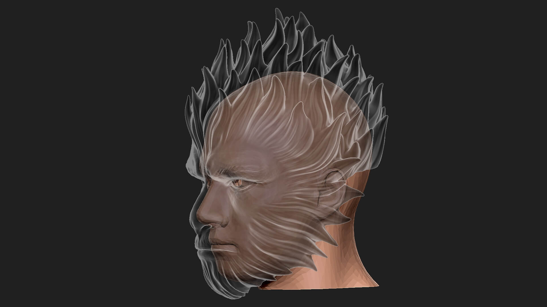 Black Myth Wukong Face Mask for Cosplay - 3D Model by blackstar90