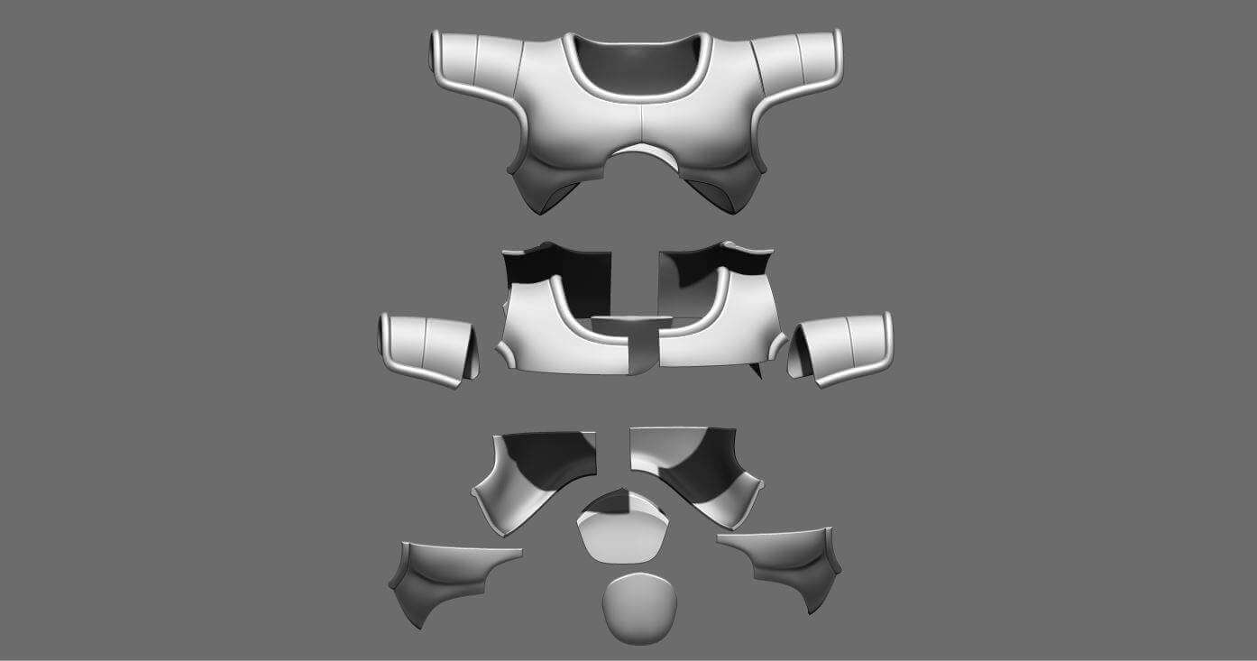 Broly Armor from Dragon Ball (cosplay) - 3D Model by blackstar90