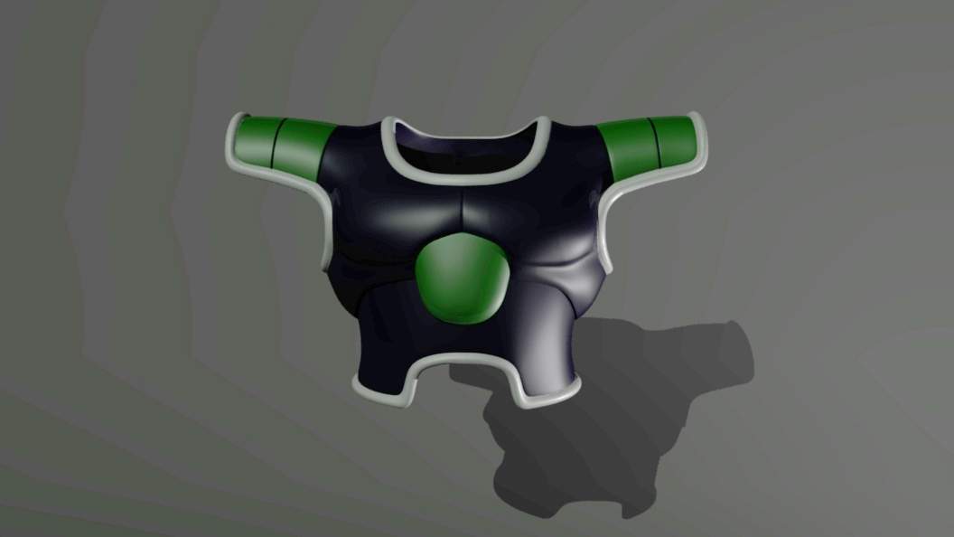 Broly Armor from Dragon Ball (cosplay) - 3D Model by blackstar90