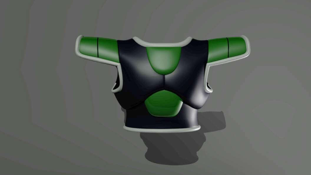 Broly Armor from Dragon Ball (cosplay) - 3D Model by blackstar90