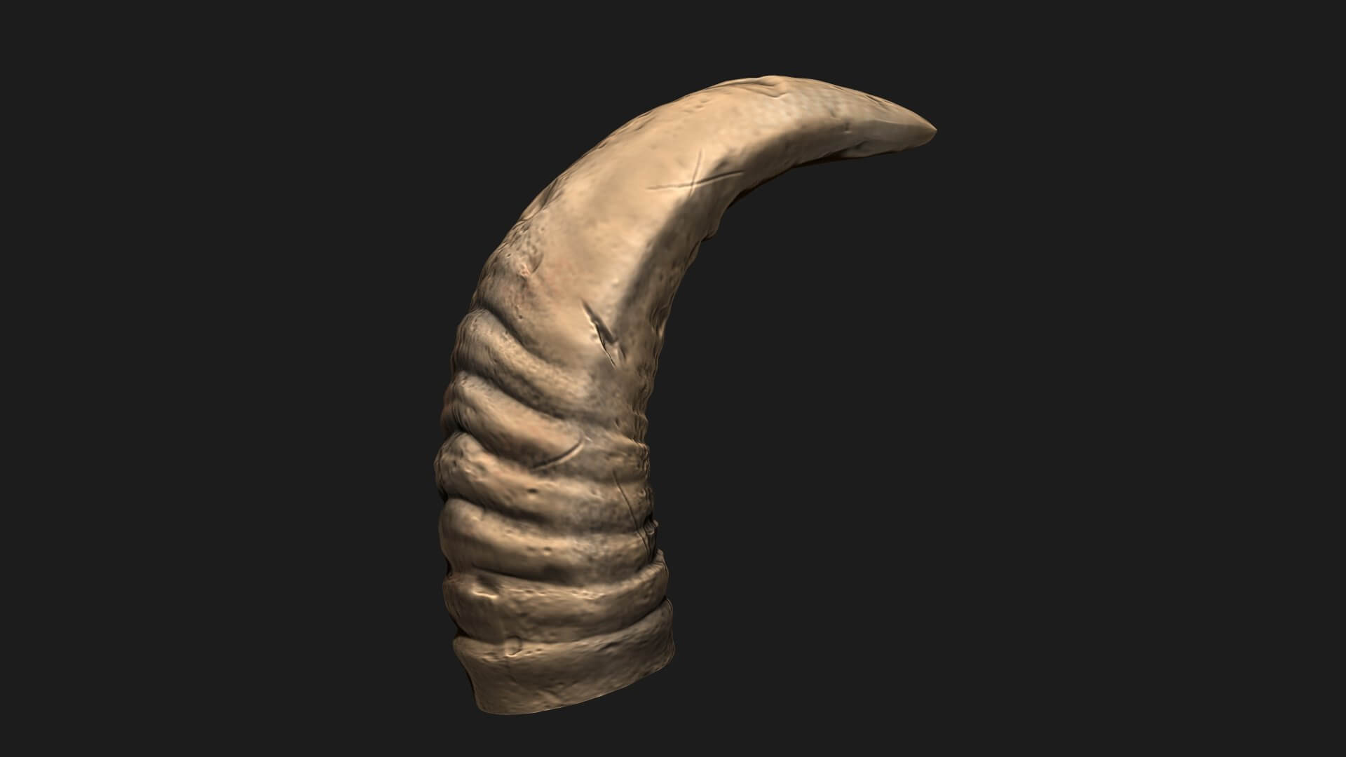Buffalo Horns - Satan Horns - Demon Horns 3D Model by blackstar90