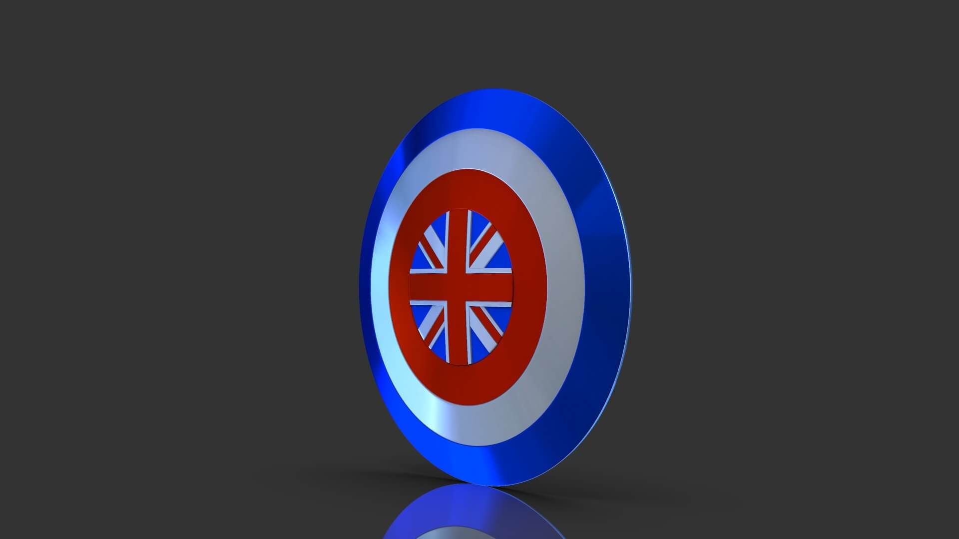 Captain Britain Shield - Marvel Comics 3D Model by blackstar90