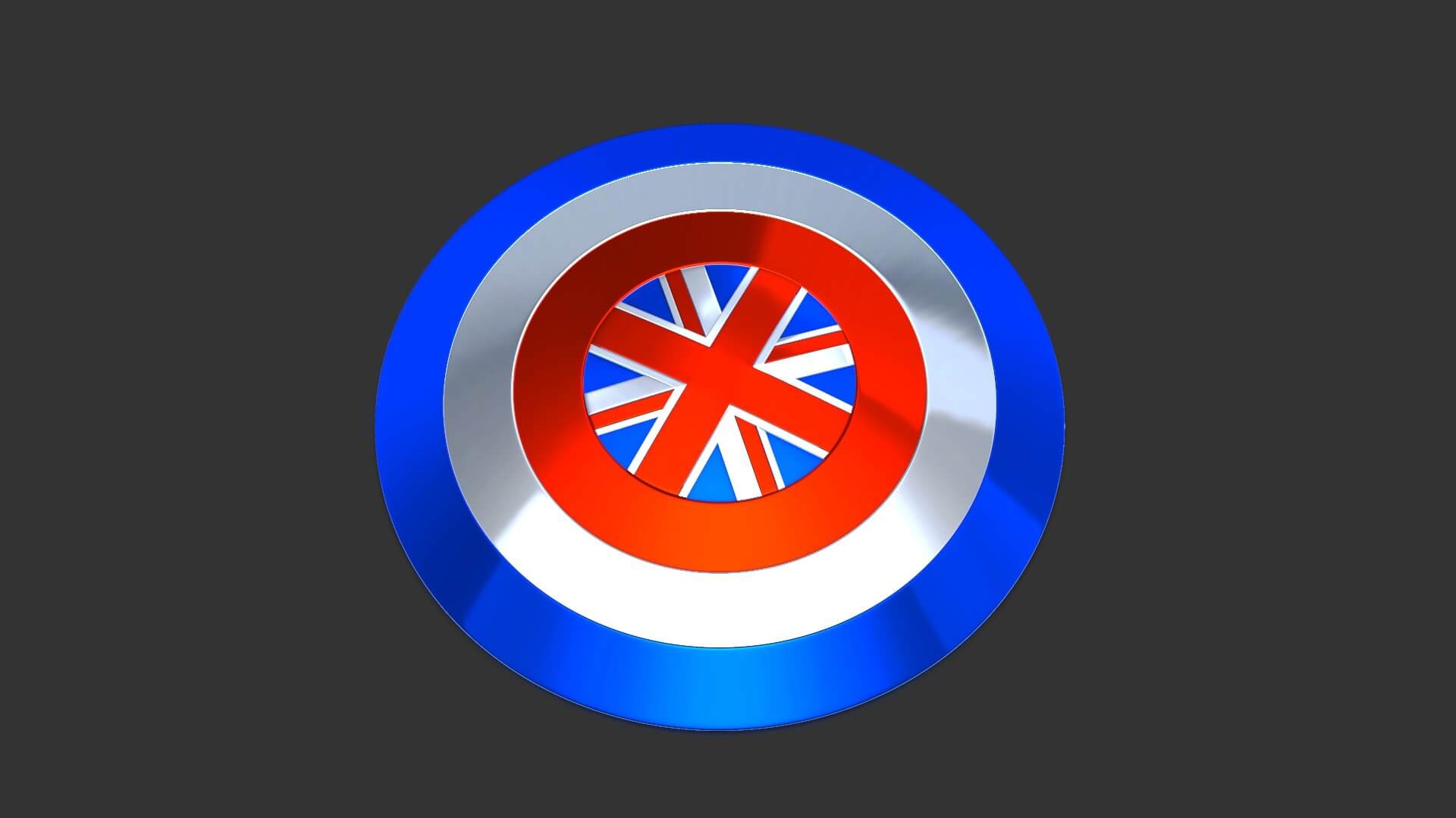 Captain Britain Shield - Marvel Comics 3D Model by blackstar90
