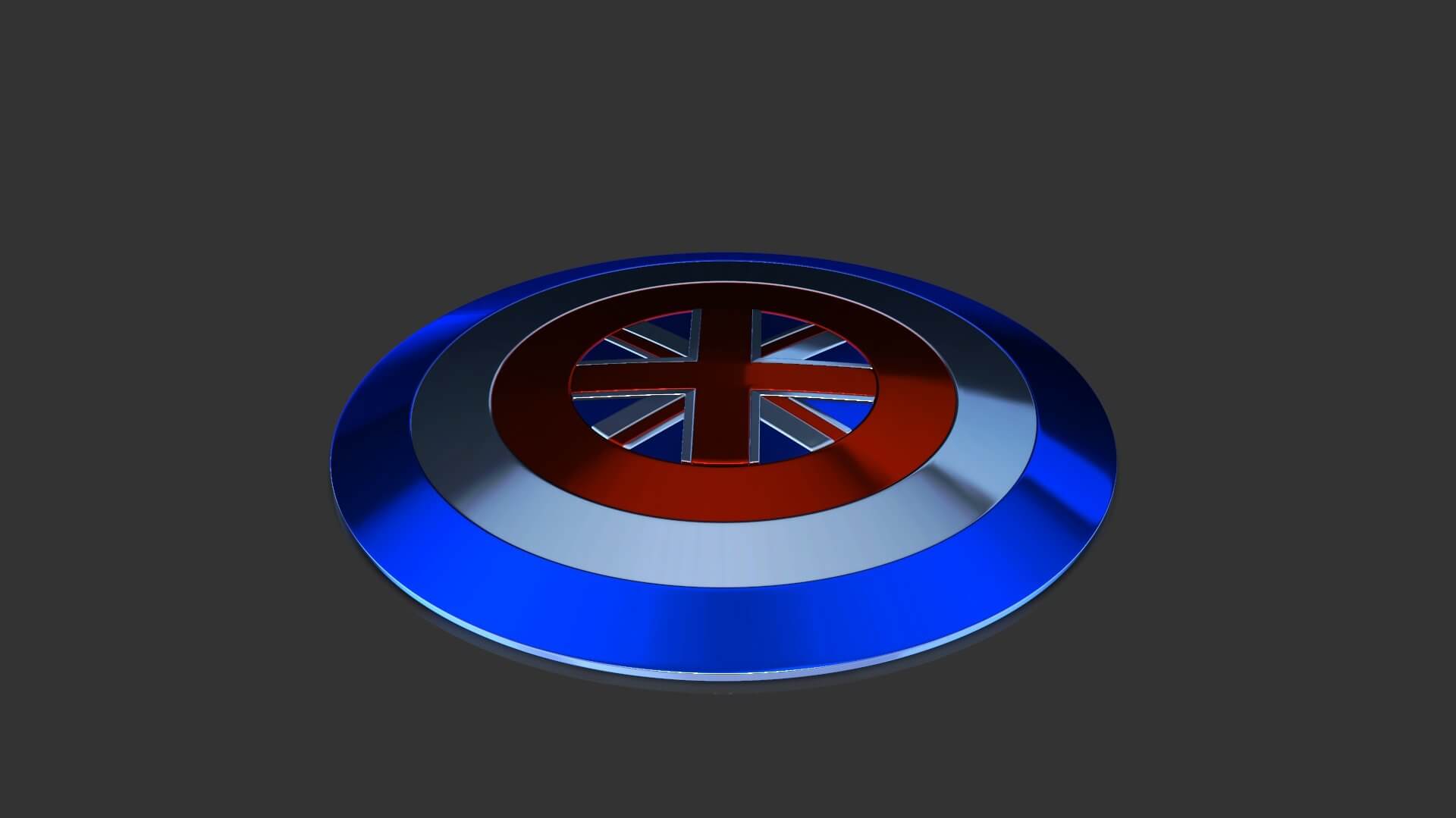 Captain Britain Shield - Marvel Comics 3D Model by blackstar90