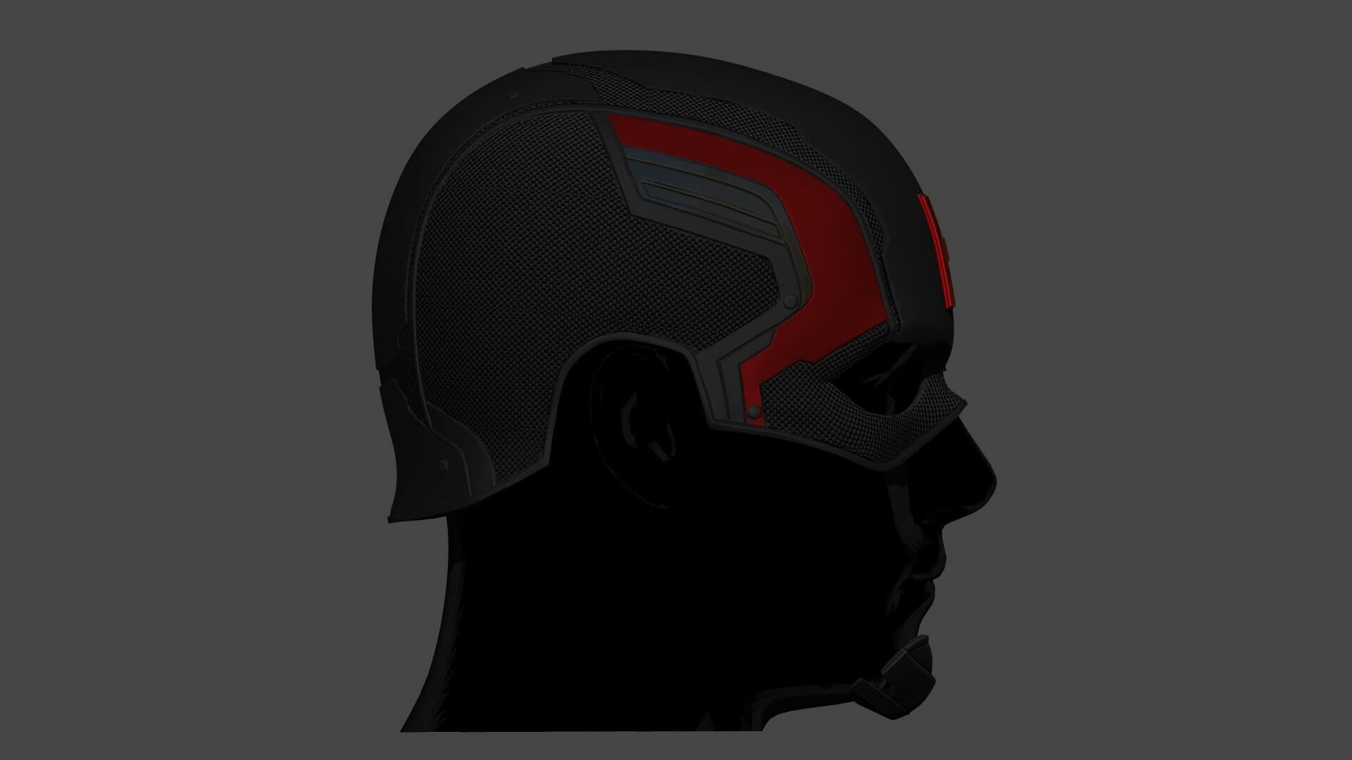 Captain Hydra Helmet - Marvel Comics 3D Model by blackstar90
