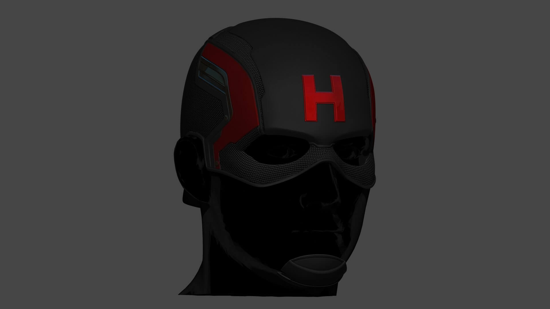 Captain Hydra Helmet - Marvel Comics 3D Model by blackstar90