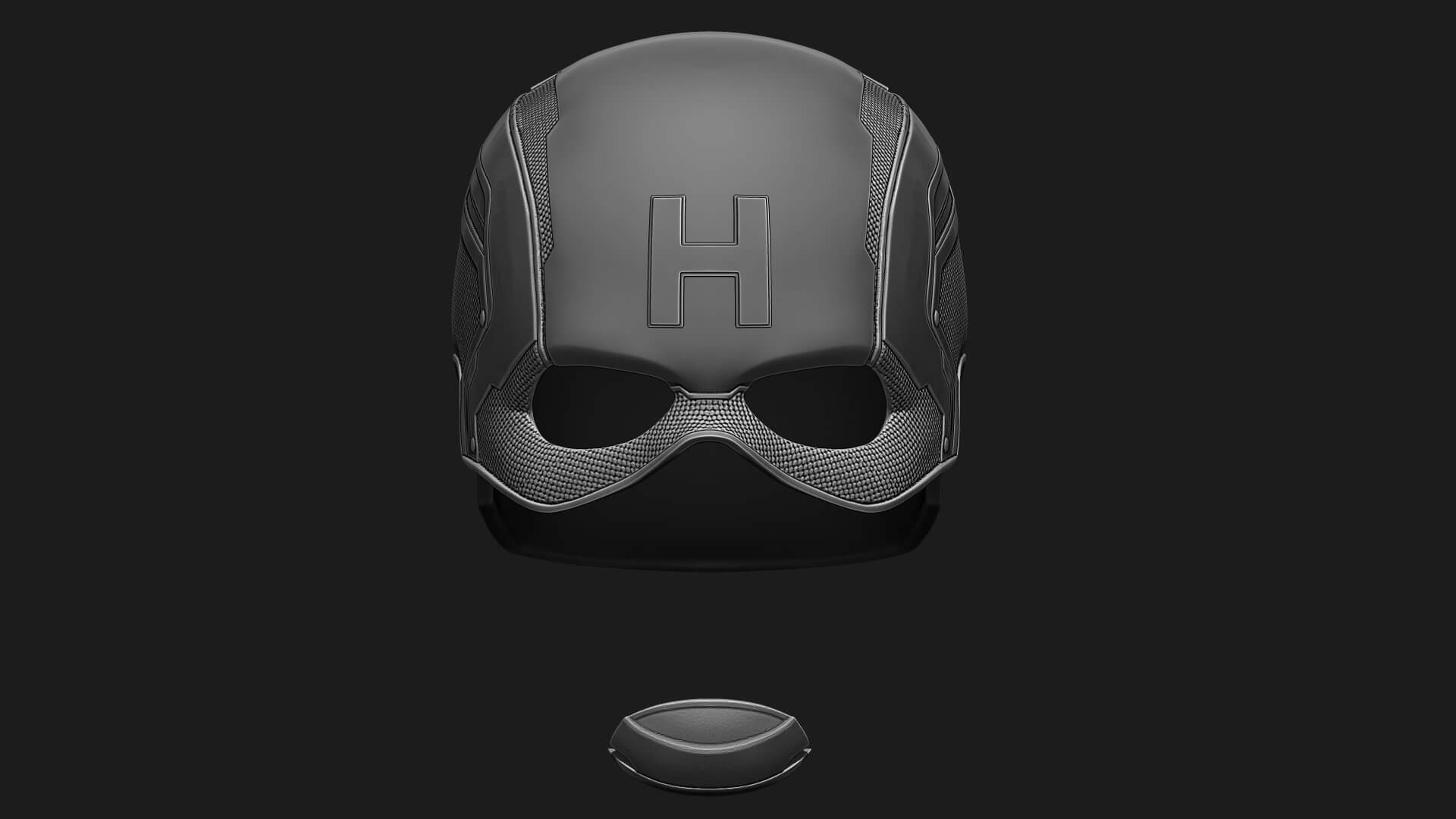 Captain Hydra Helmet - Marvel Comics 3D Model by blackstar90