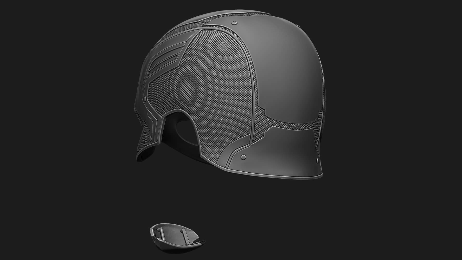 Captain Hydra Helmet - Marvel Comics 3D Model by blackstar90