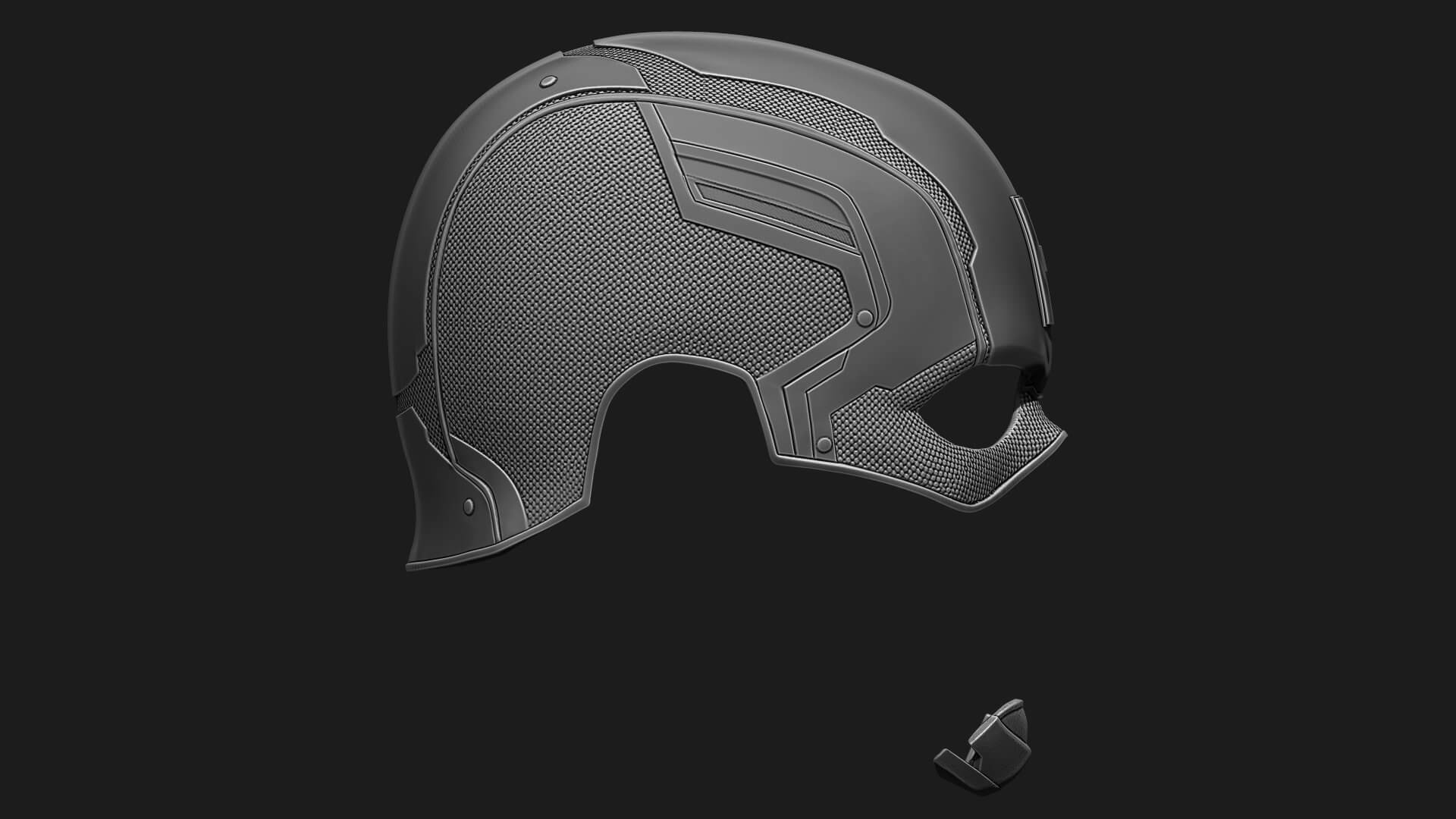 Captain Hydra Helmet - Marvel Comics 3D Model by blackstar90
