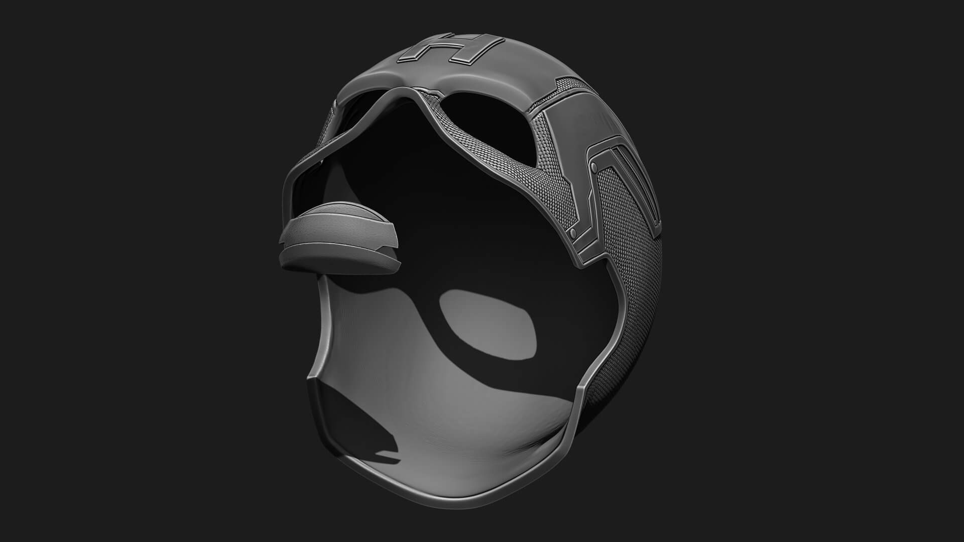 Captain Hydra Helmet - Marvel Comics 3D Model by blackstar90