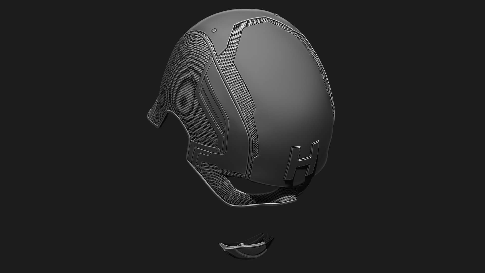 Captain Hydra Helmet - Marvel Comics 3D Model by blackstar90