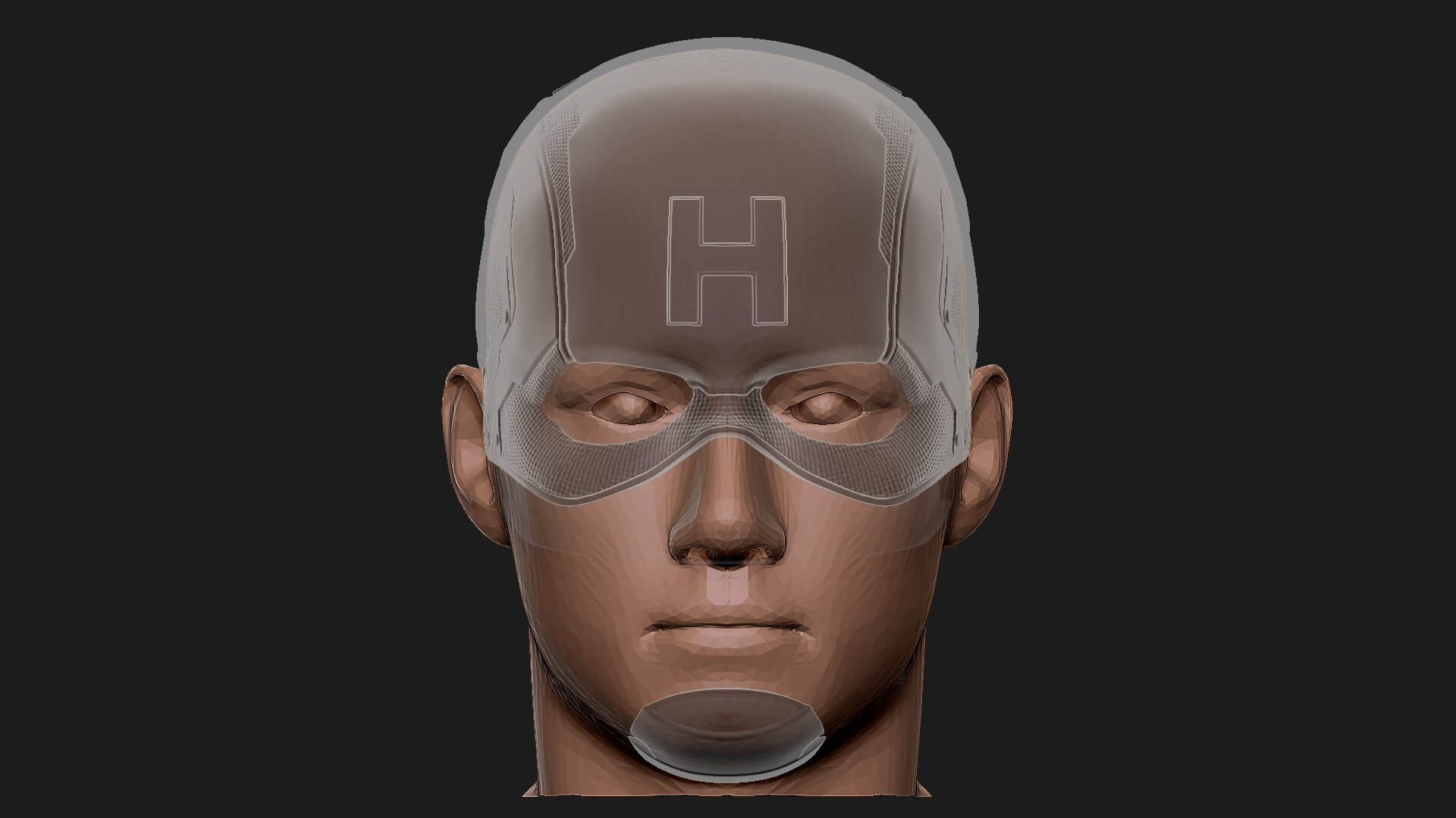 Captain Hydra Helmet - Marvel Comics 3D Model by blackstar90