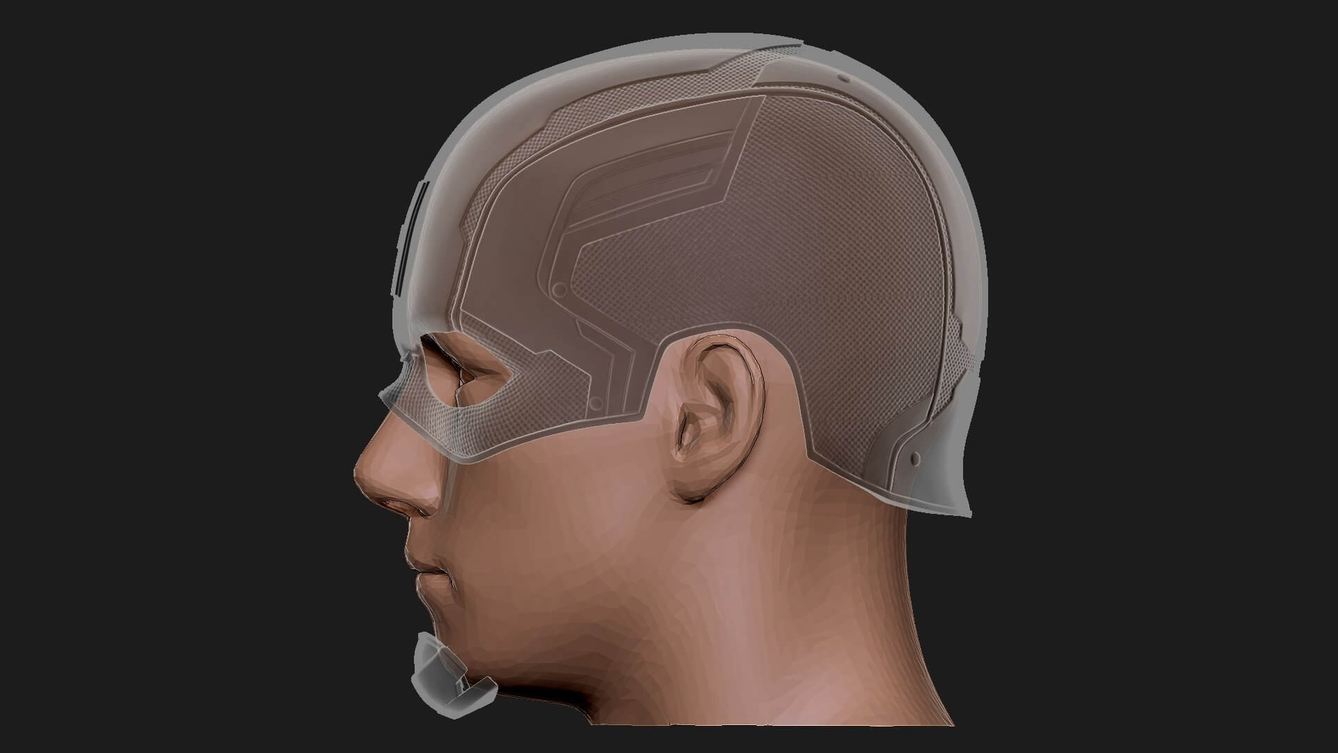 Captain Hydra Helmet - Marvel Comics 3D Model by blackstar90