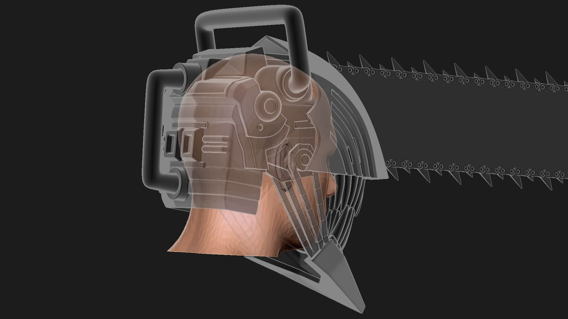 Chainsaw Man Helmet - Denji Anime Cosplay 3D Print Model by blackstar90