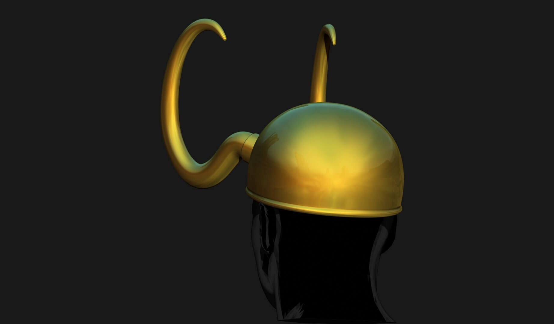 Classic Loki Helmet - Loki TV Series 2021 3D Print Model by blackstar90