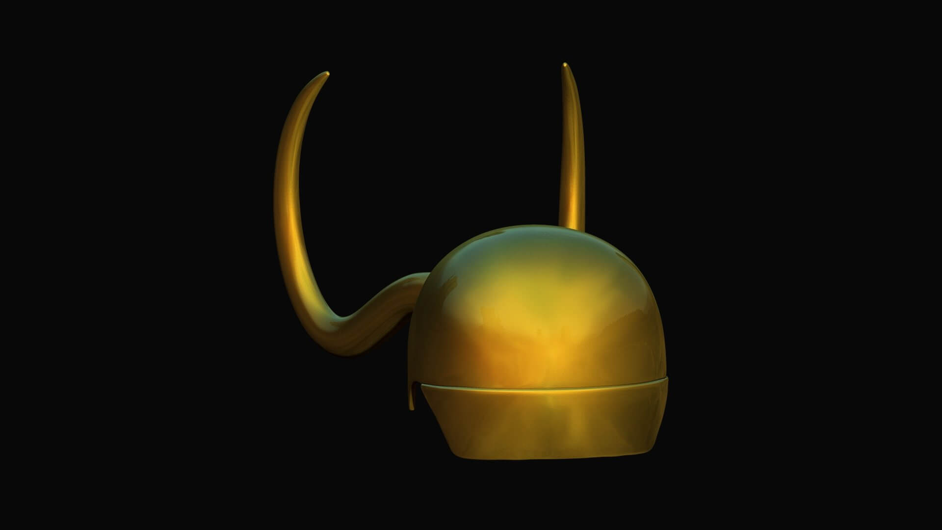 Classic Loki Helmet - Loki TV Series 3D Model by blackstar90