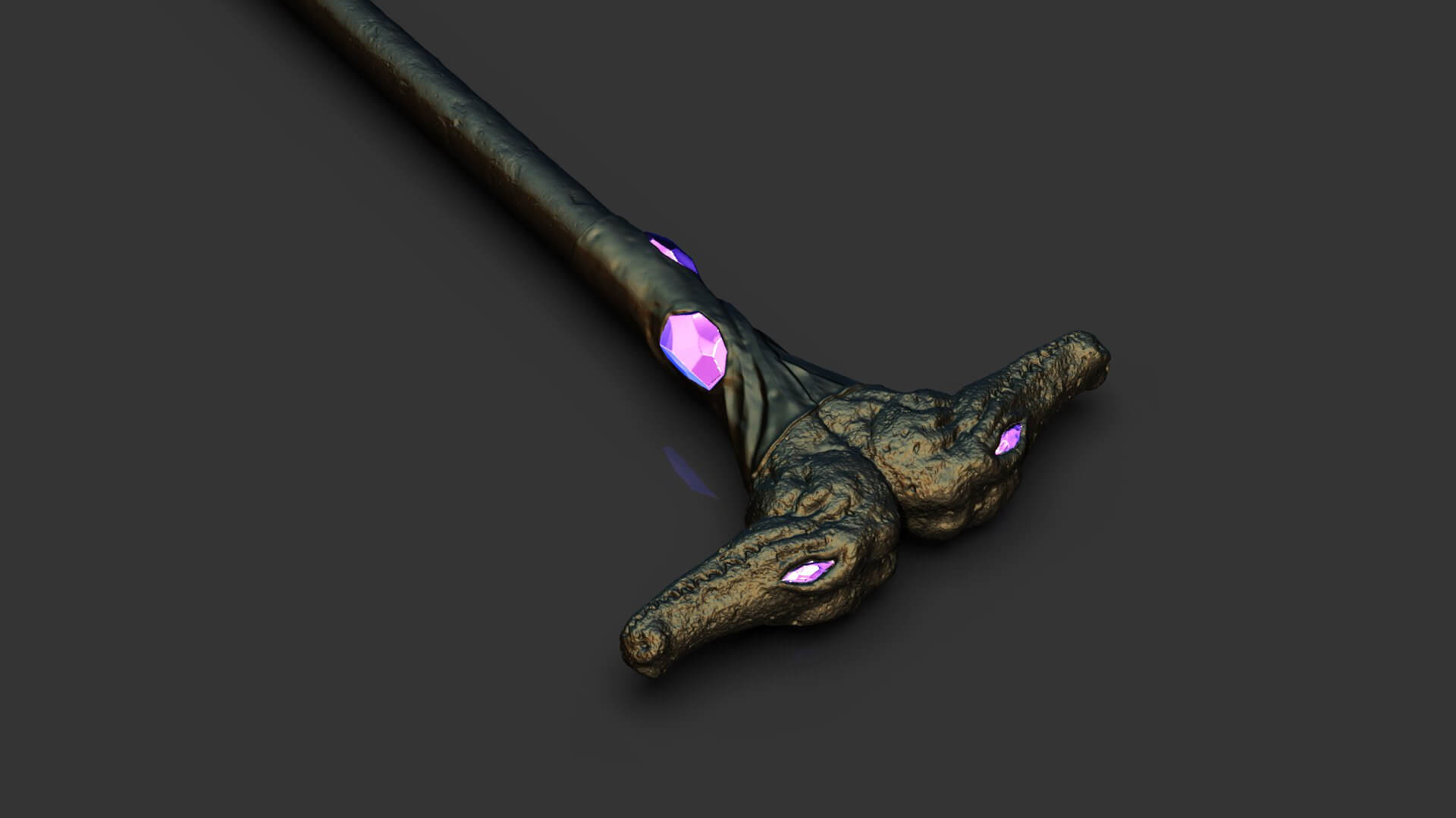 Crocodile Stick Of Arthur Harrow - Moon Knight Marvel 3D Model by ...