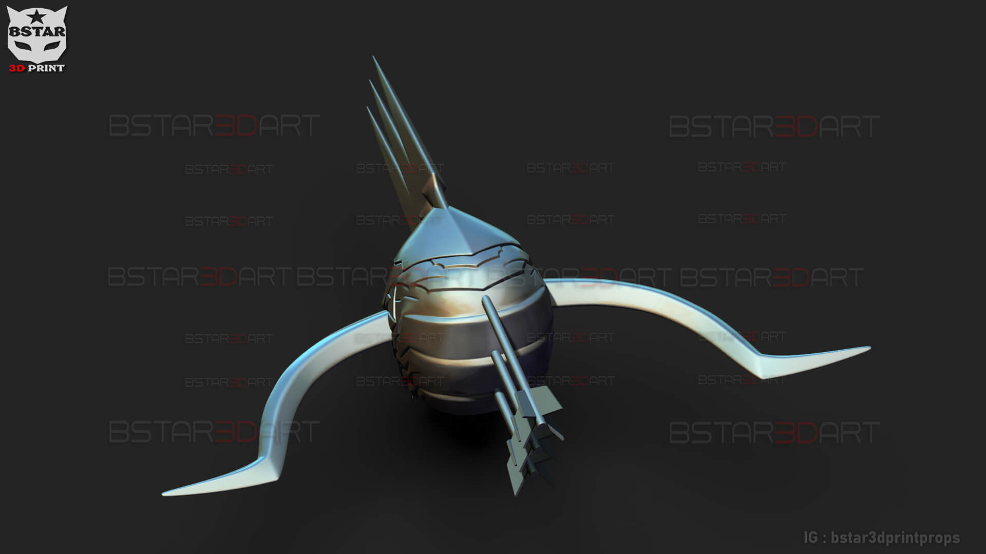 Crossbow Devil Quanxi Helmet - Chainsaw Man Cosplay 3D Model by blackstar90