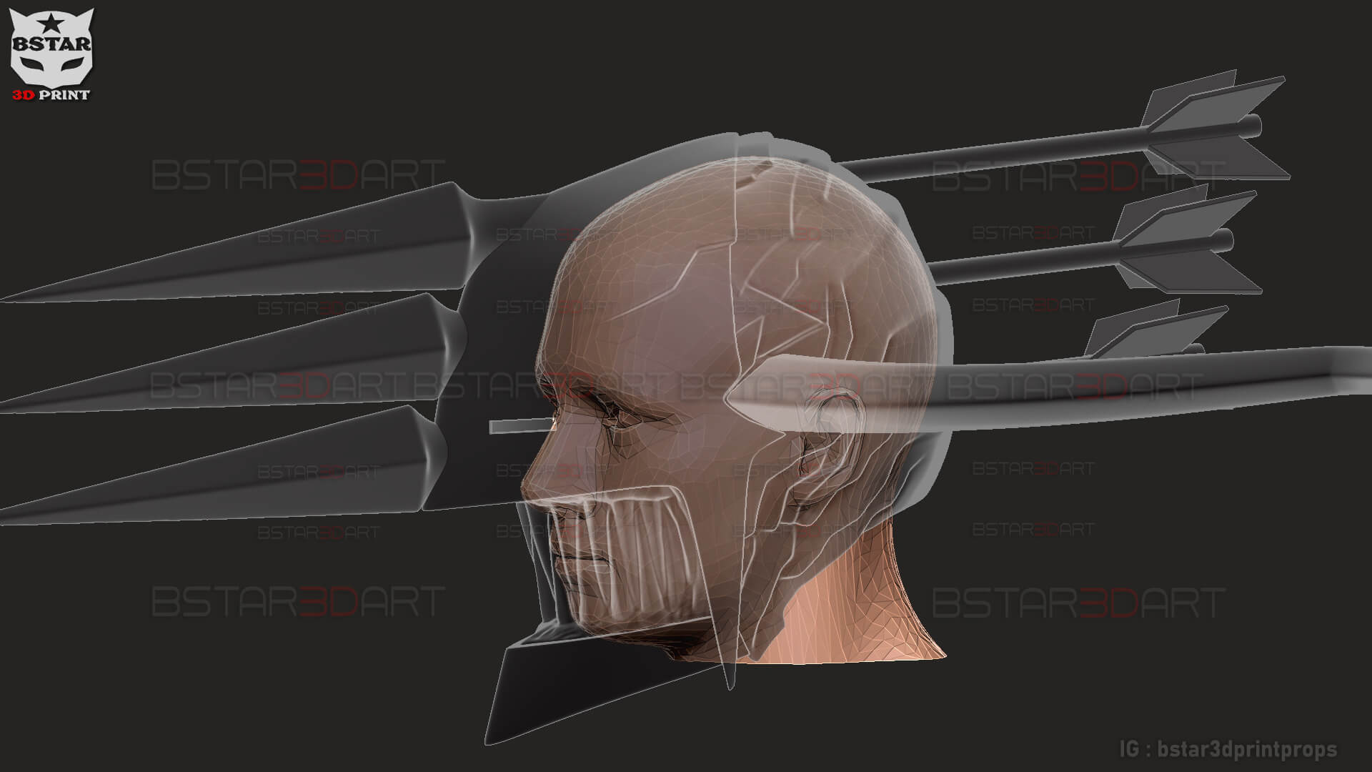 Crossbow Devil Quanxi Helmet - Chainsaw Man Cosplay 3D Model by blackstar90