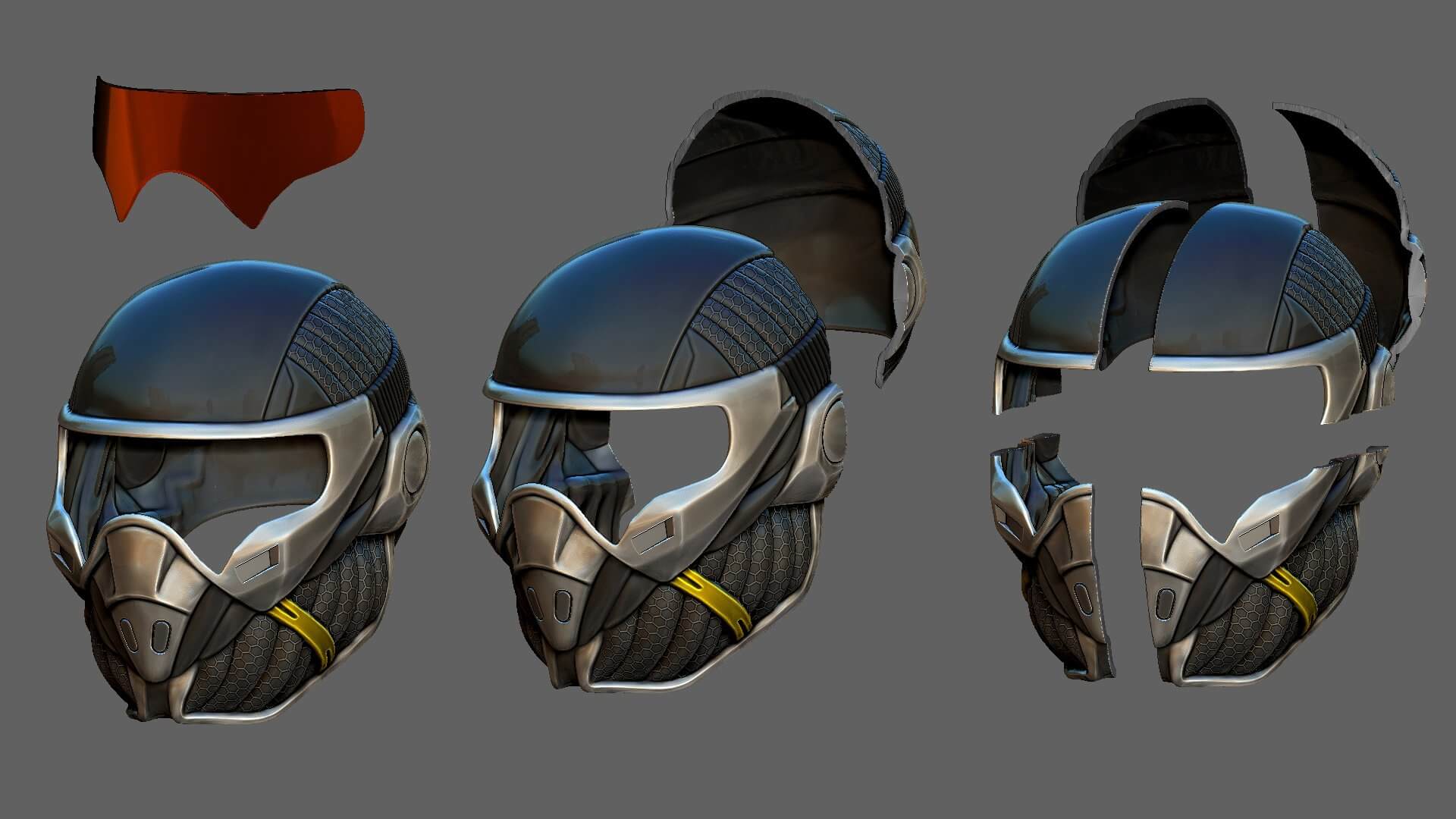 Crysis Helmet - 3D Model by blackstar90
