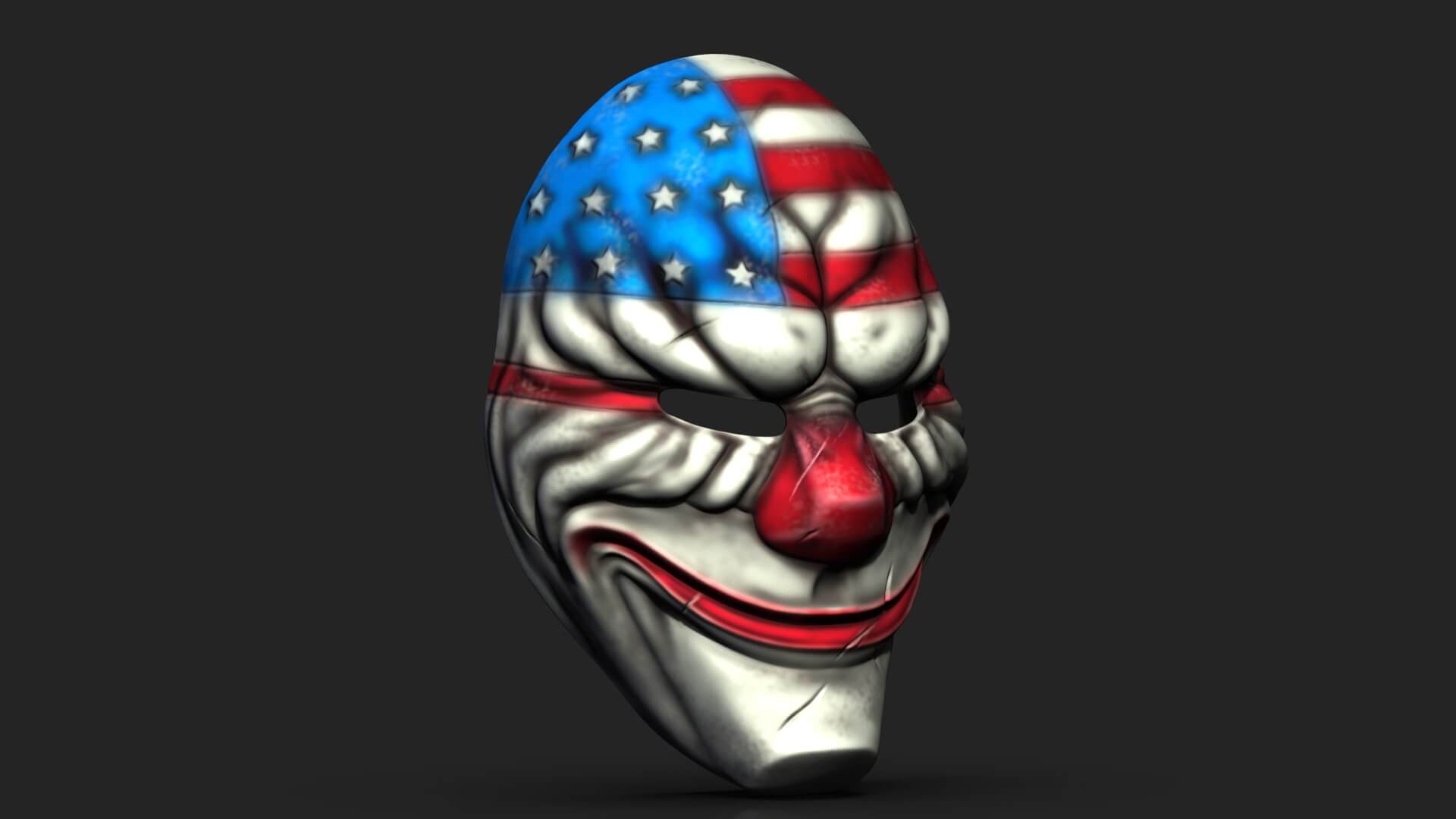 Dallas Payday 2 Mask - 3D Model by blackstar90
