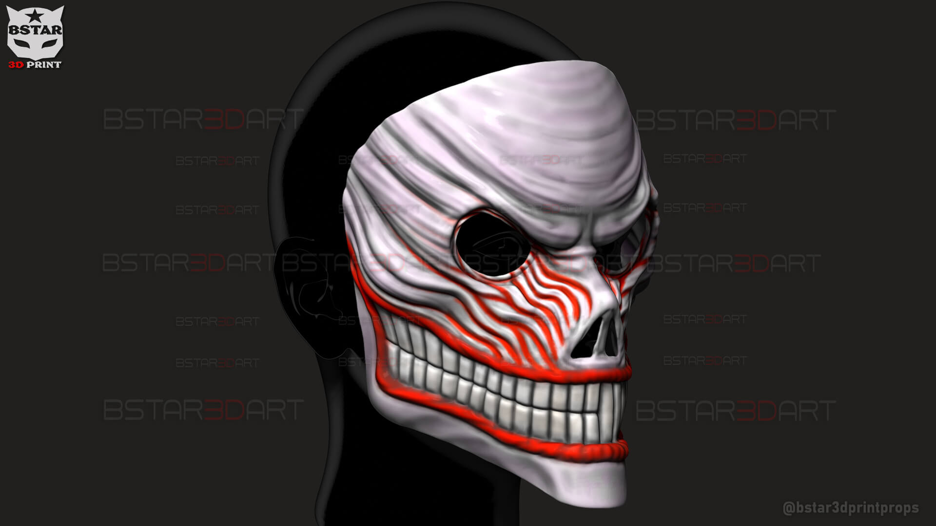 Dandadan Aira Shiratori Full Mask - Anime Cosplay 3D Model by blackstar90