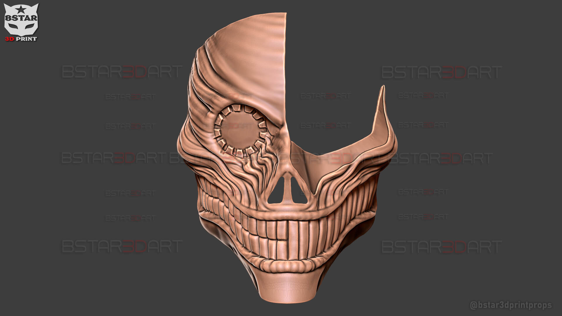 Dandadan Aira Shiratori Mask - Anime Cosplay 3D Model by blackstar90