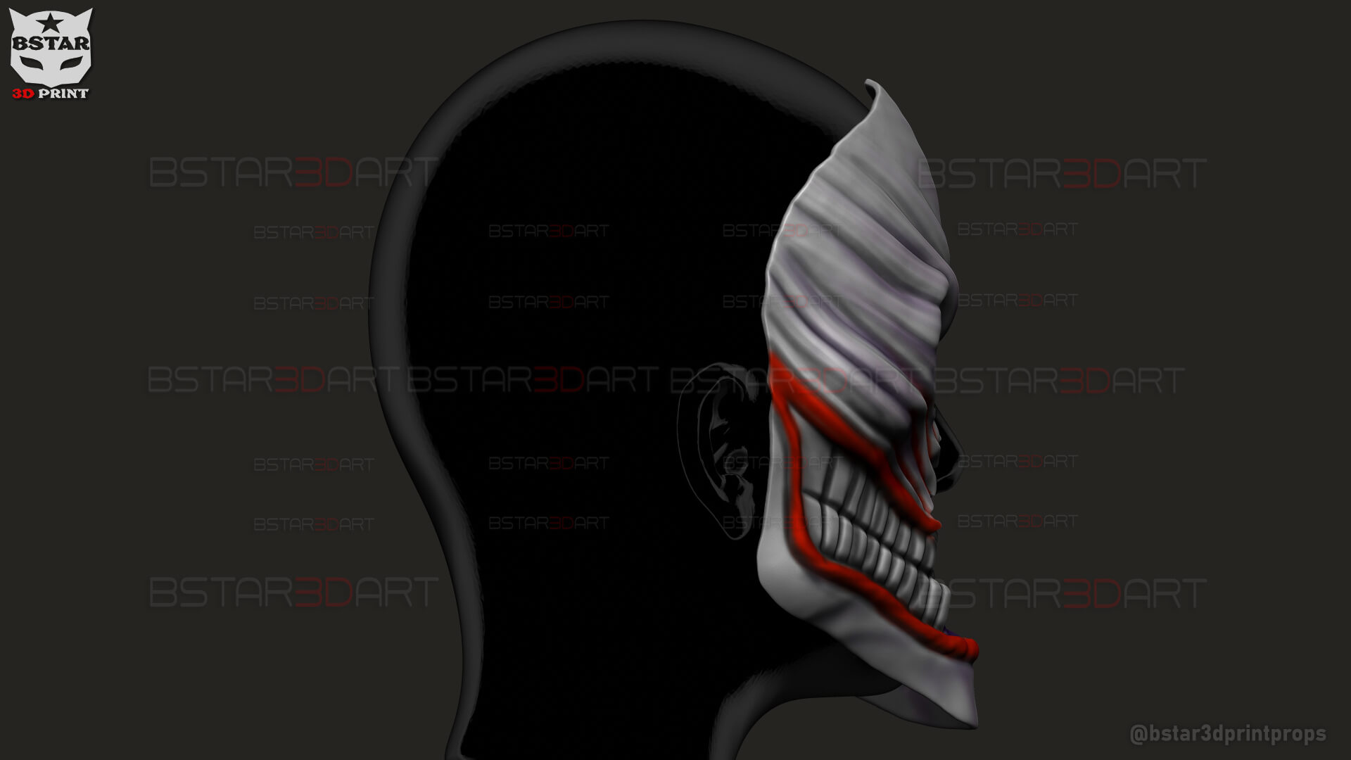 Dandadan Aira Shiratori Mask Damaged - Anime Cosplay 3D Model by ...