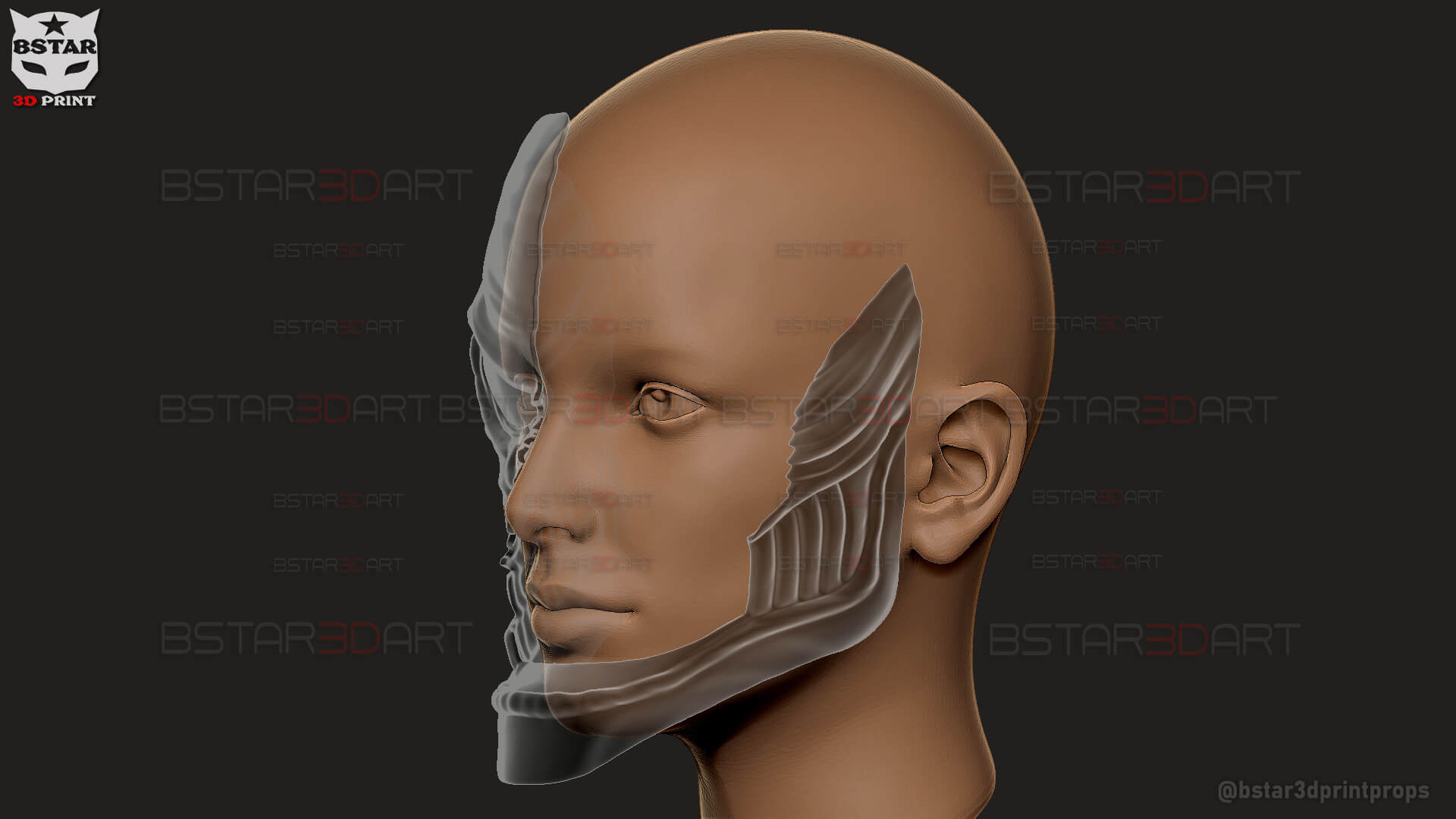 Dandadan Aira Shiratori Mask Damaged - Anime Cosplay 3D Model by ...