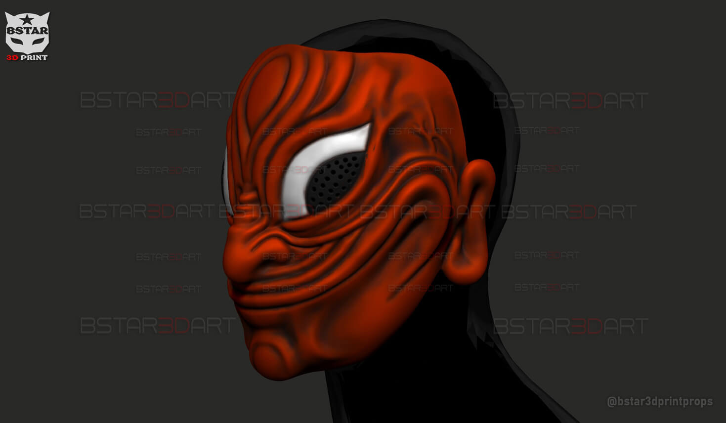 Dandadan Evil Eye Yokai Mask - Anime Cosplay 3D Model by blackstar90
