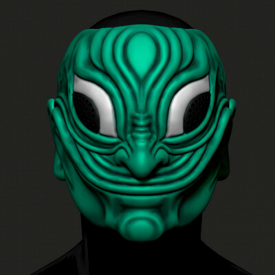 Dandadan Evil Eye Yokai Mask - Anime Cosplay 3D Model by blackstar90