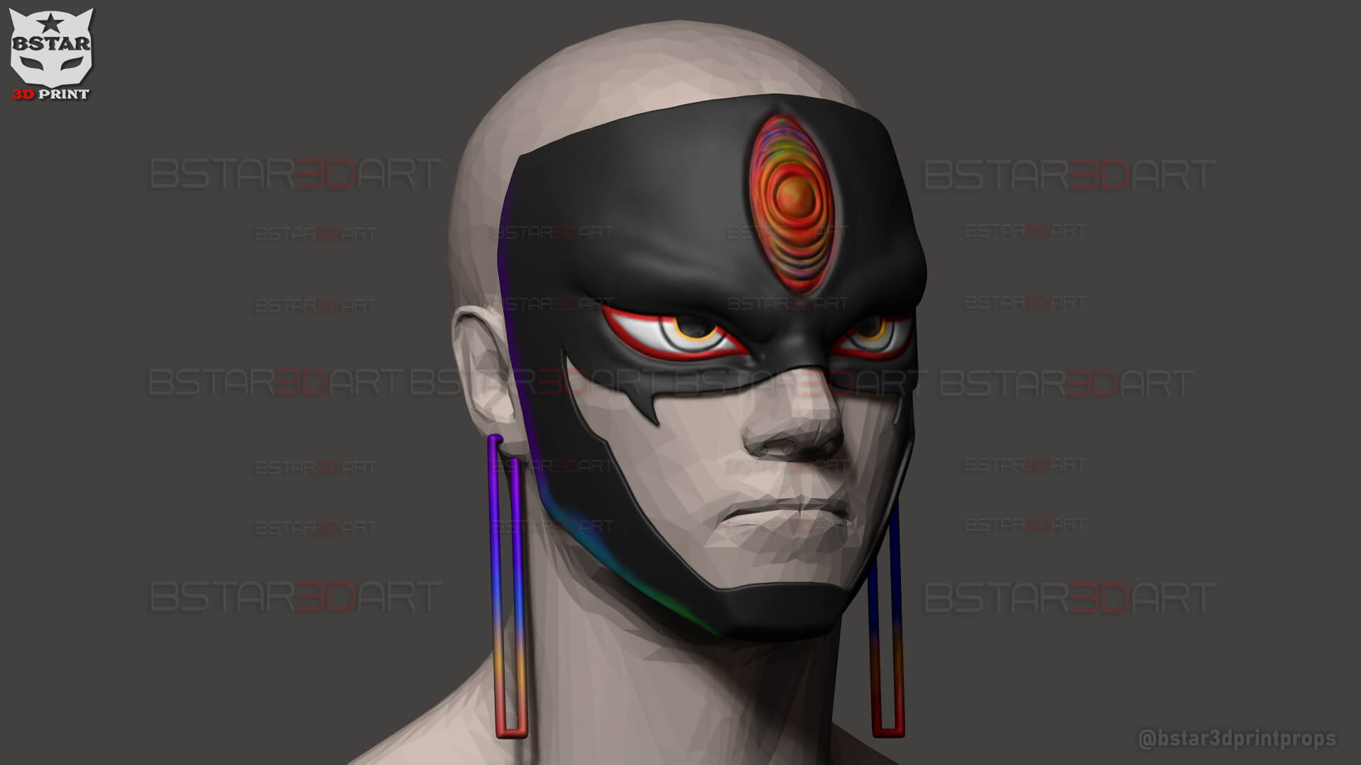 Dandadan Jiji Mask - Anime Cosplay 3D Model by blackstar90