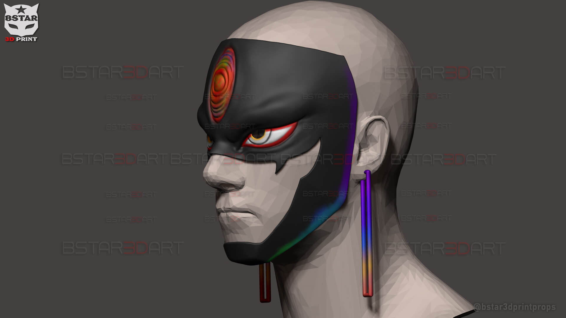 Dandadan Jiji Mask - Anime Cosplay 3D Model by blackstar90