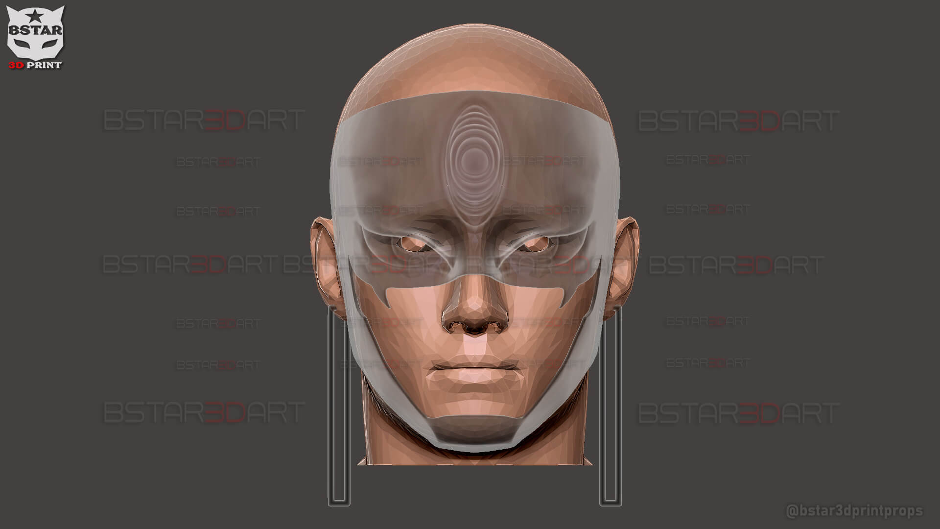 Dandadan Jiji Mask - Anime Cosplay 3D Model by blackstar90