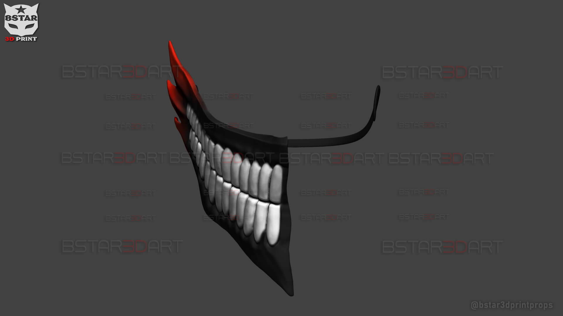 Dandadan Okarun Destroyed Mask - Anime Cosplay 3D Model by blackstar90