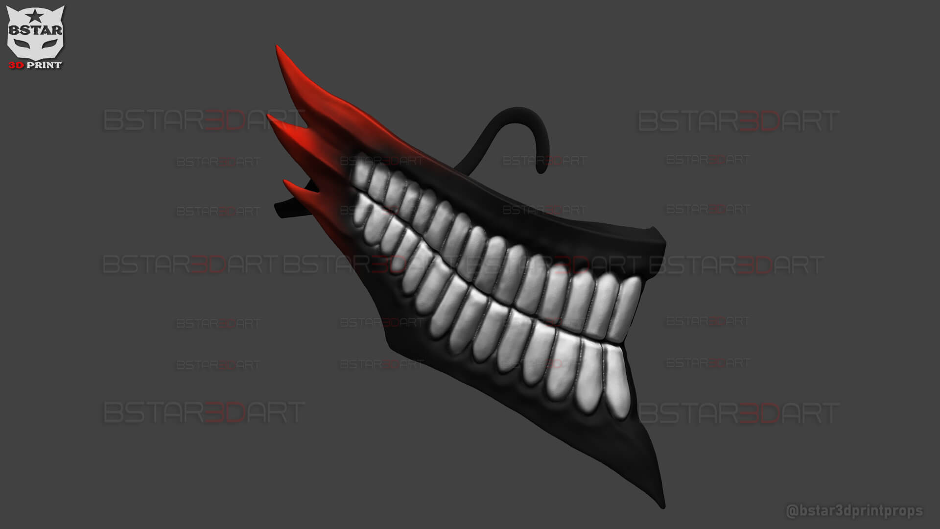 Dandadan Okarun Destroyed Mask - Anime Cosplay 3D Model by blackstar90