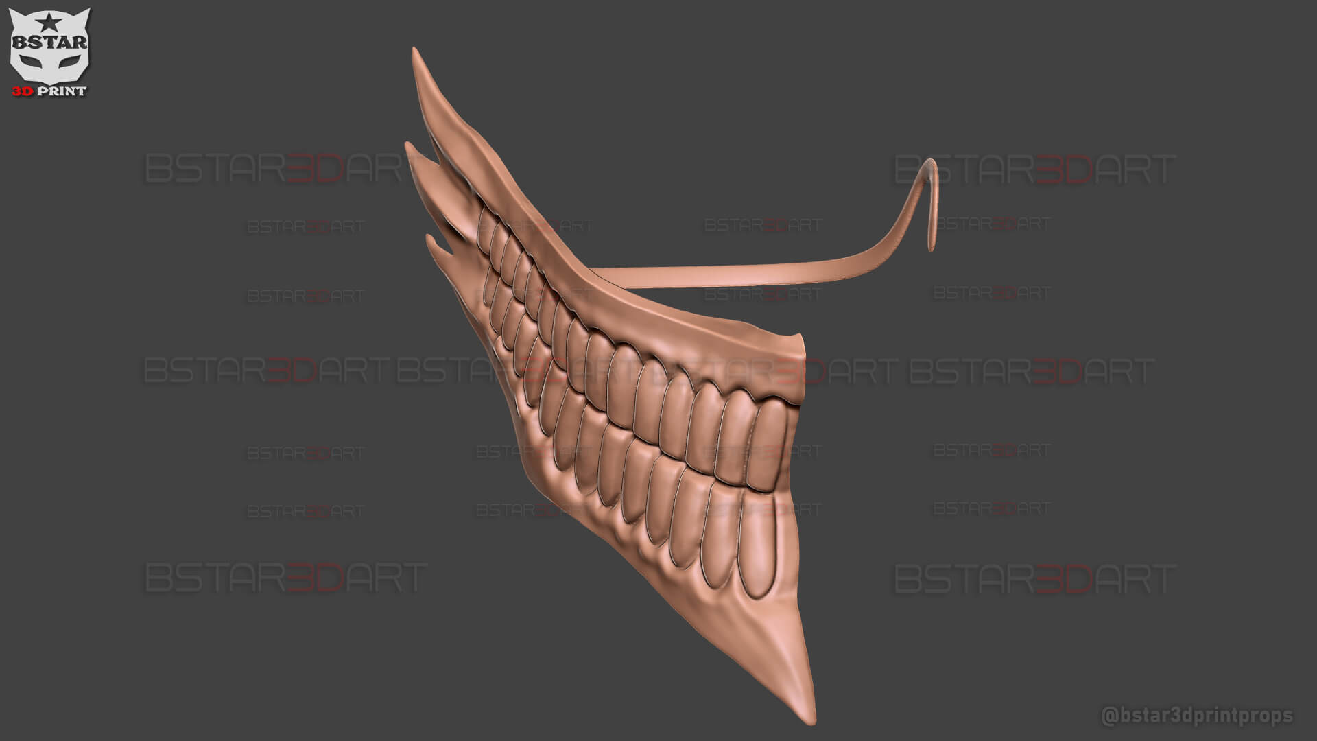 Dandadan Okarun Destroyed Mask - Anime Cosplay 3D Model by blackstar90