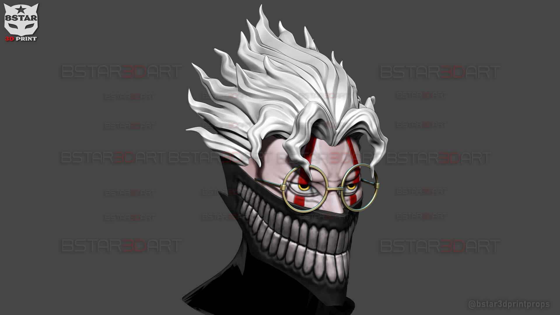 Dandadan Okarun Full Mask - Anime Cosplay 3D Model by blackstar90