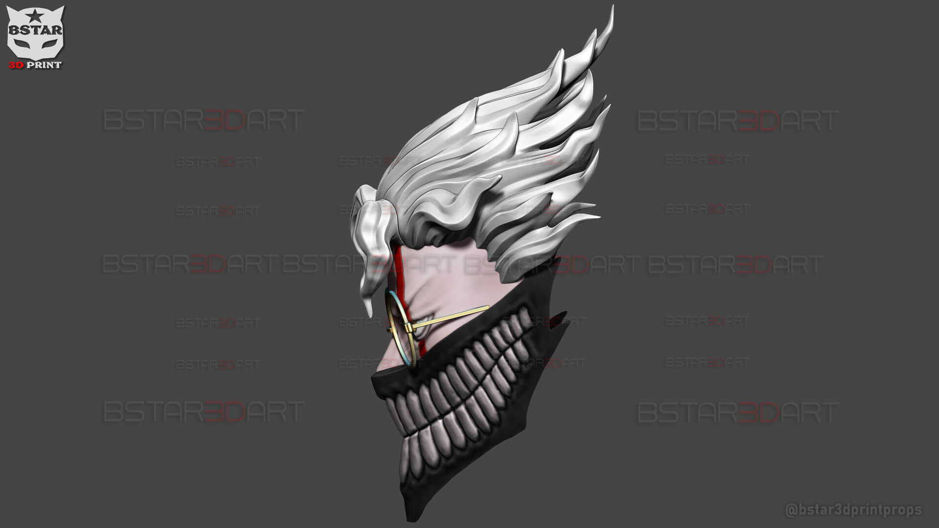 Dandadan Okarun Full Mask - Anime Cosplay 3D Model by blackstar90