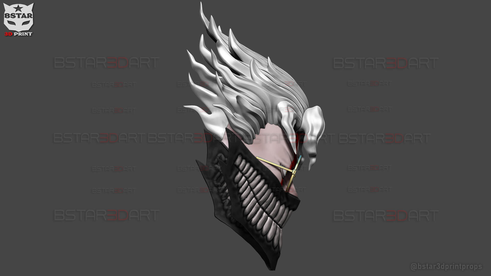 Dandadan Okarun Full Mask - Anime Cosplay 3D Model by blackstar90